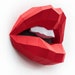 Papercraft Lips PAPERCRAFT Mouth KIT Woman Kiss Paper Model DIY ...
