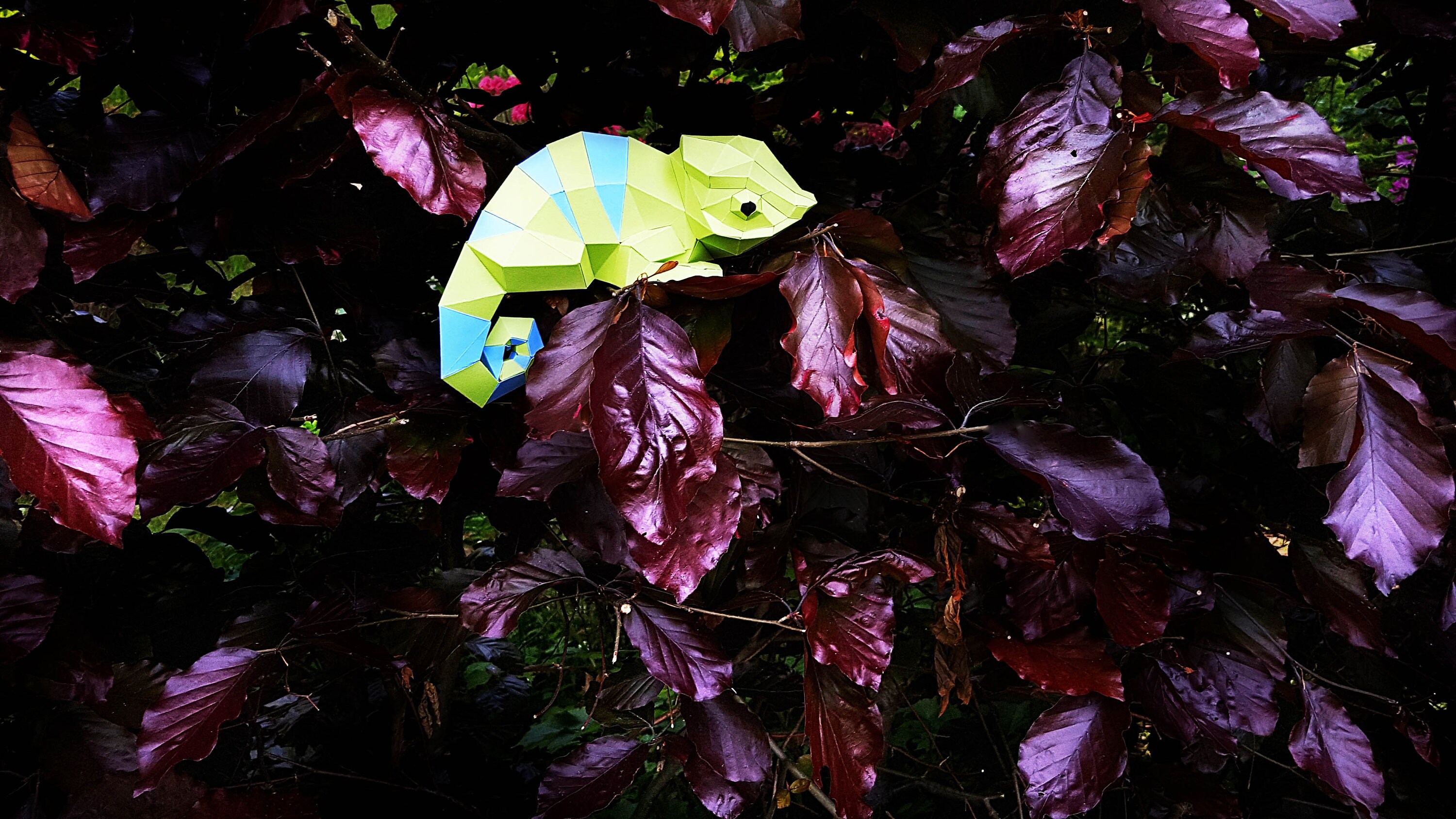 Papercraft Chameleon Papercraft Sculpture DIY PRE-CUT Kits - Etsy