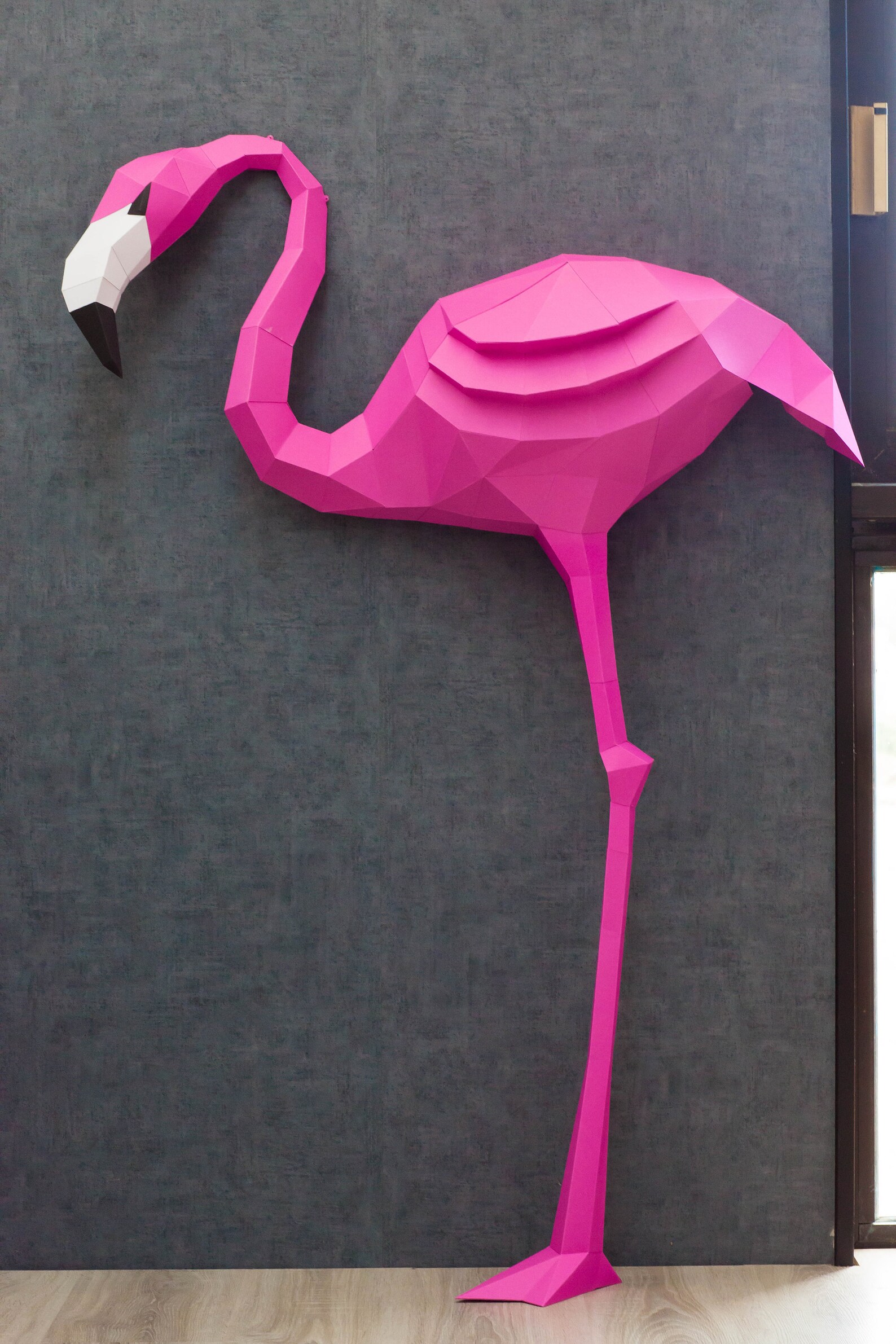 Flamingo PAPERCRAFT KIT Papercraft Flamingo Paper Flamingo DIY | Etsy