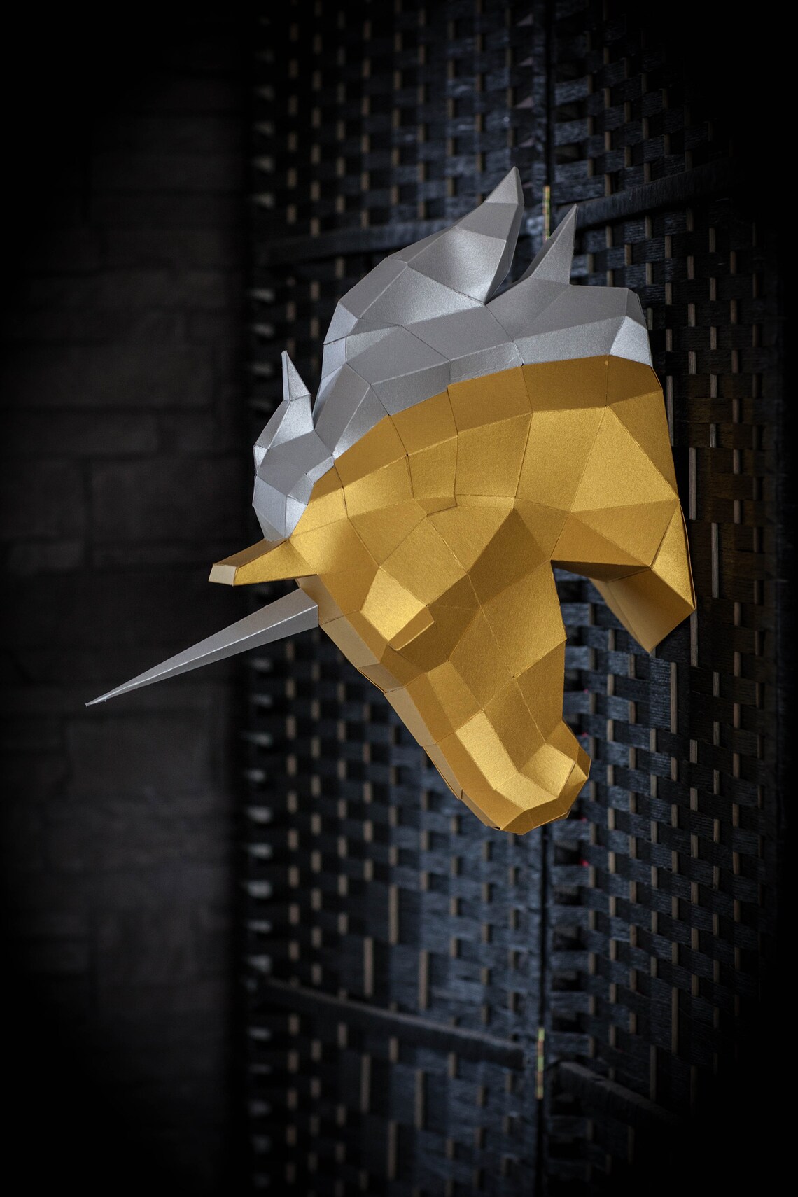 Papercraft UNICORN HEAD Papercraft Trophy DIY Papercraft - Etsy