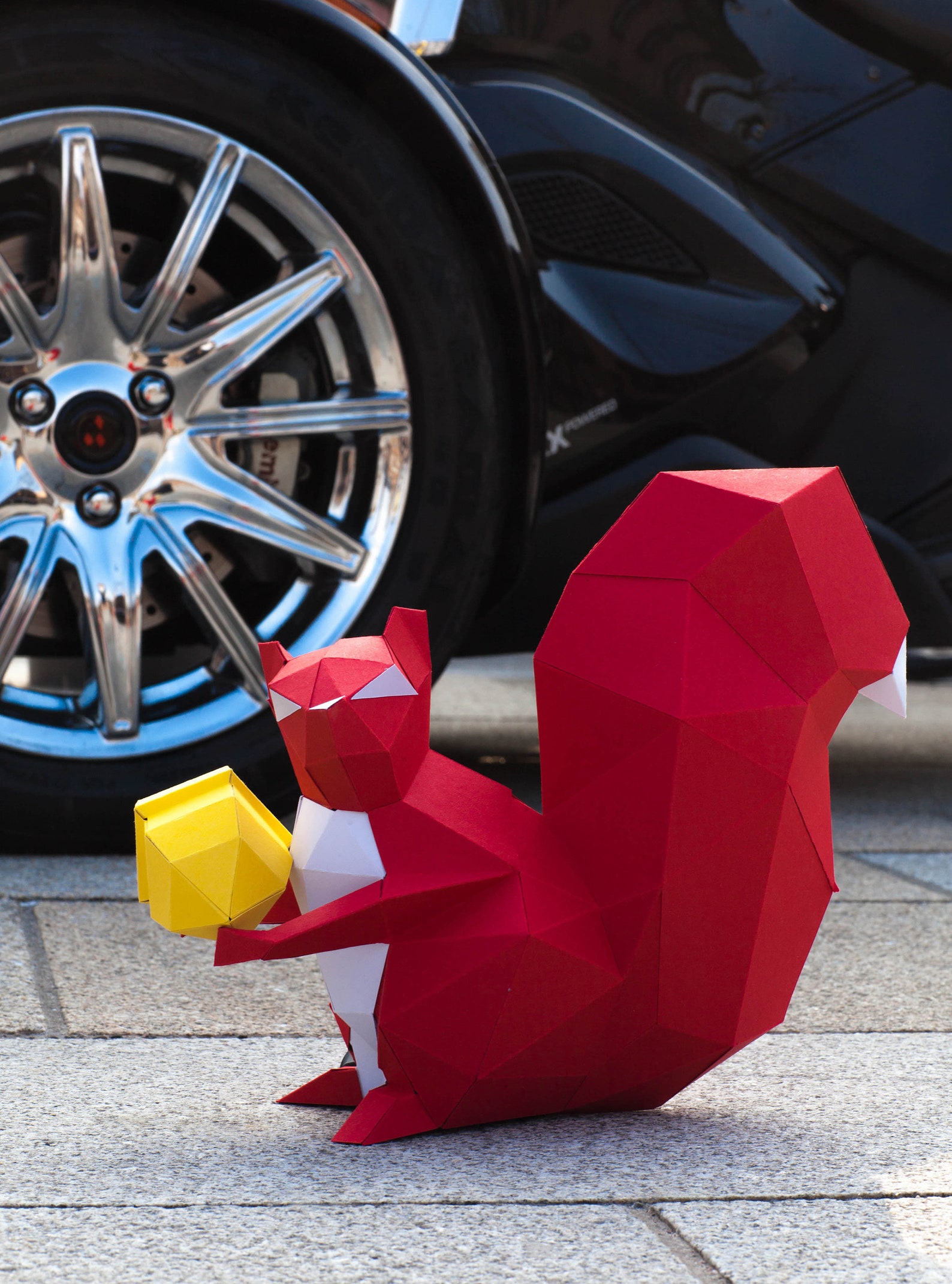 Papercraft Squirrel Papercraft KIT Pre-cut, High Paper Quality 300gsm ...