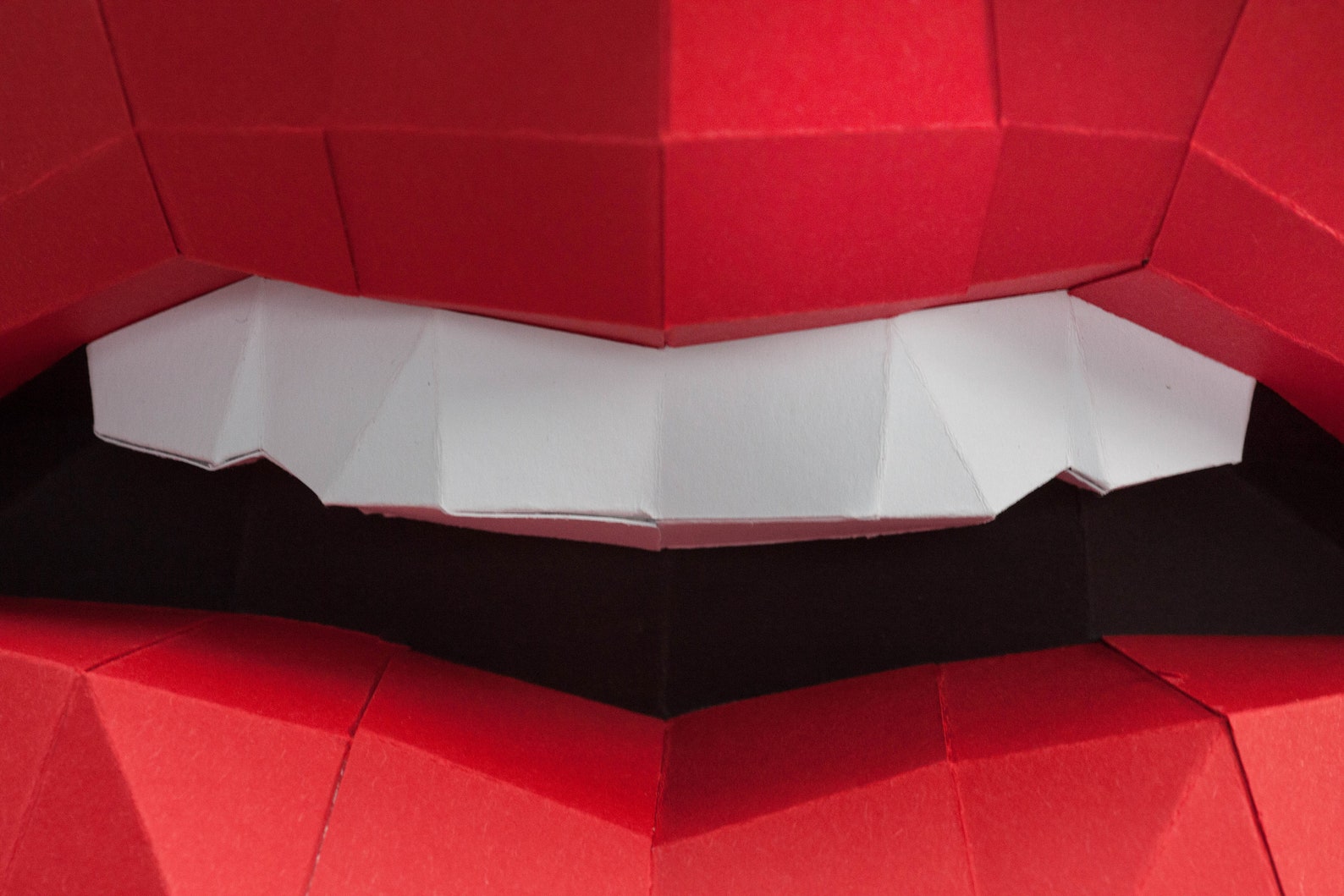 Lips PAPERCRAFT Precut KIT DIY, Mouth Woman Kiss Paper Model Papercraft ...