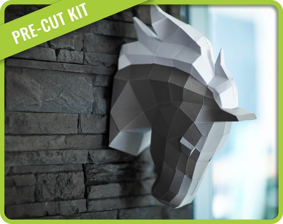 Tête de Cheval Papercraft à réaliser soi-même en Kit | Etsy