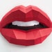 Papercraft Lips PAPERCRAFT Mouth KIT Woman Kiss Paper Model DIY ...