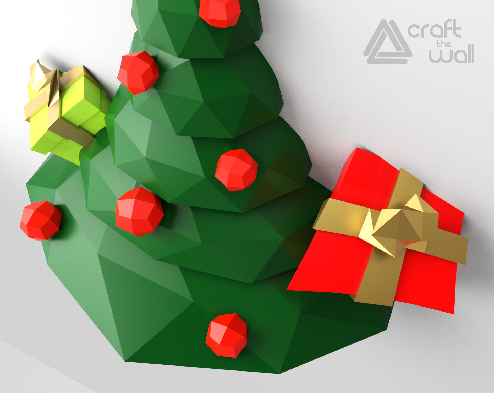 CHRISTMAS Tree Papercraft PAPERCRAFT Christmas Tree Low Poly | Etsy Canada