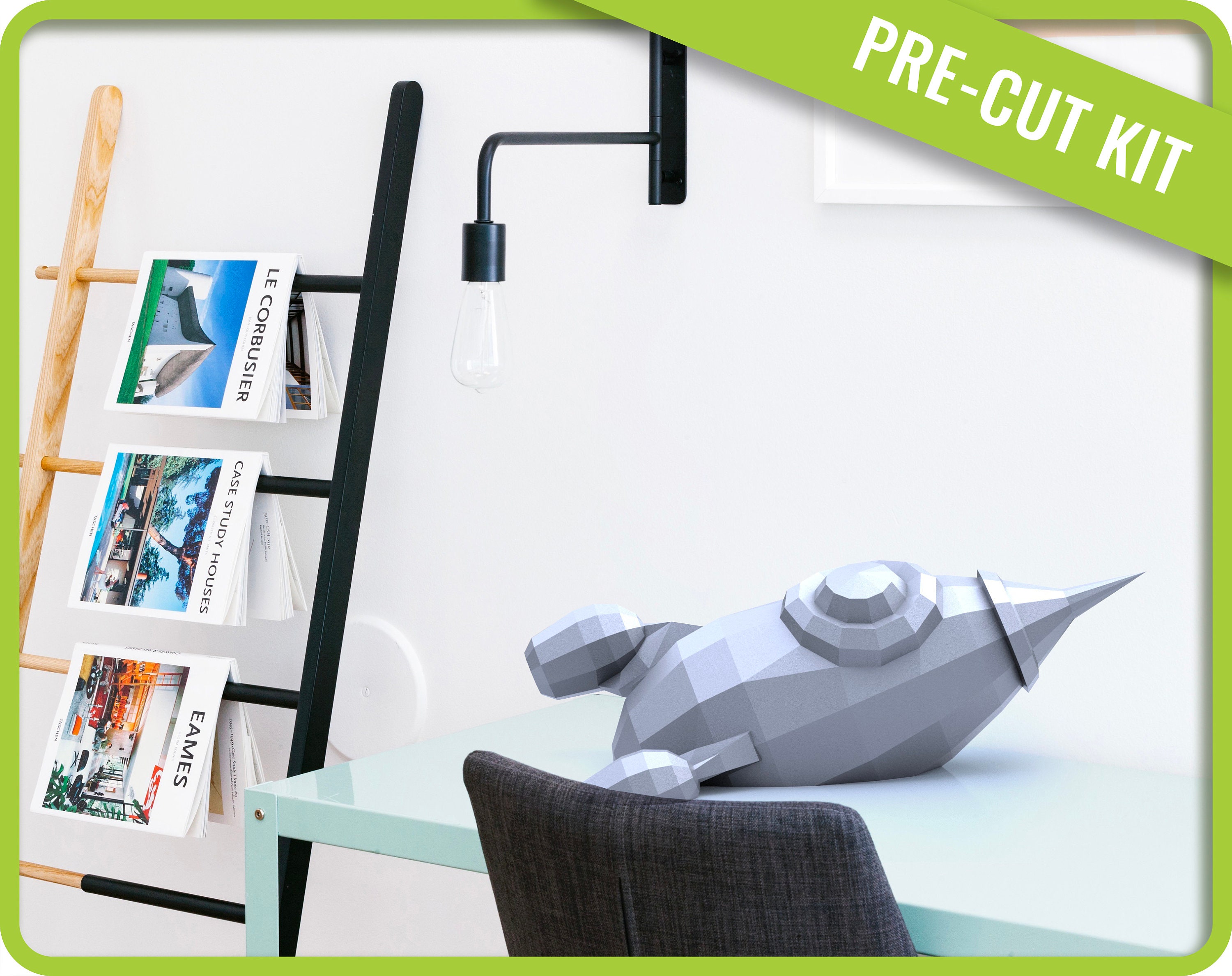 Low Poly 3D Rocket Papercraft Kit - DIY Paper Model, Wall Mount - Etsy