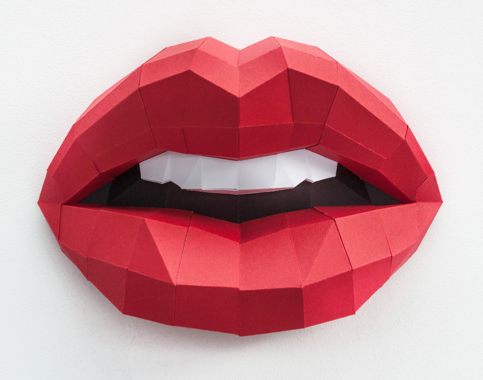 Lips PAPERCRAFT Precut KIT DIY, Mouth Woman Kiss Paper Model Papercraft ...