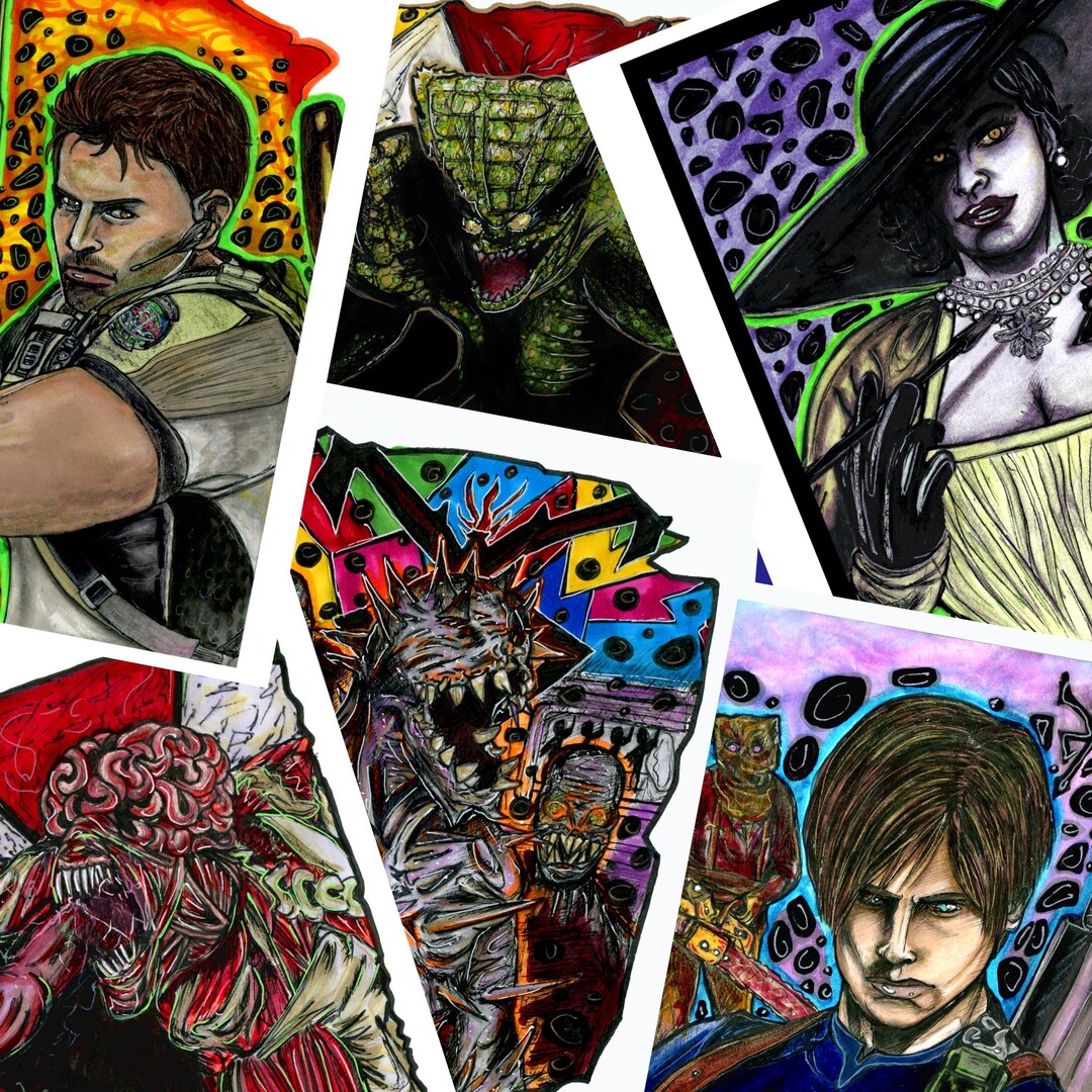 Video Game ART PRINTS, Zombie Games, Biohazard, Monsters, and Creatures ...