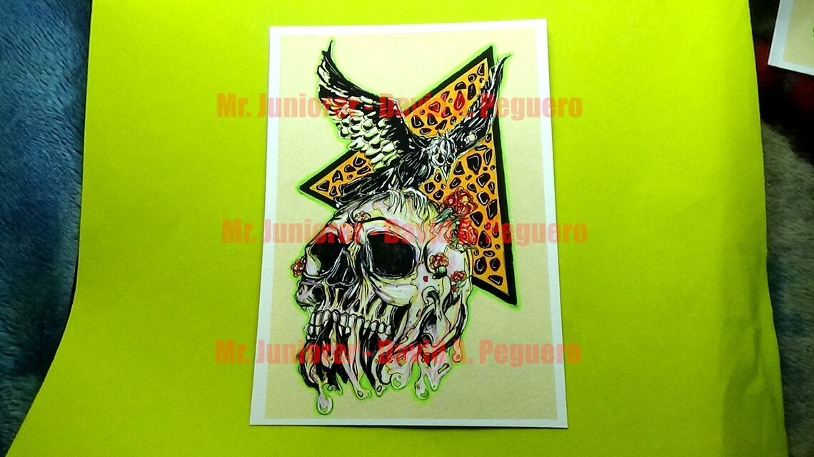 Infected Aftermath ART PRINT, Skull Art, Raven Art, Birds, Fungus ...