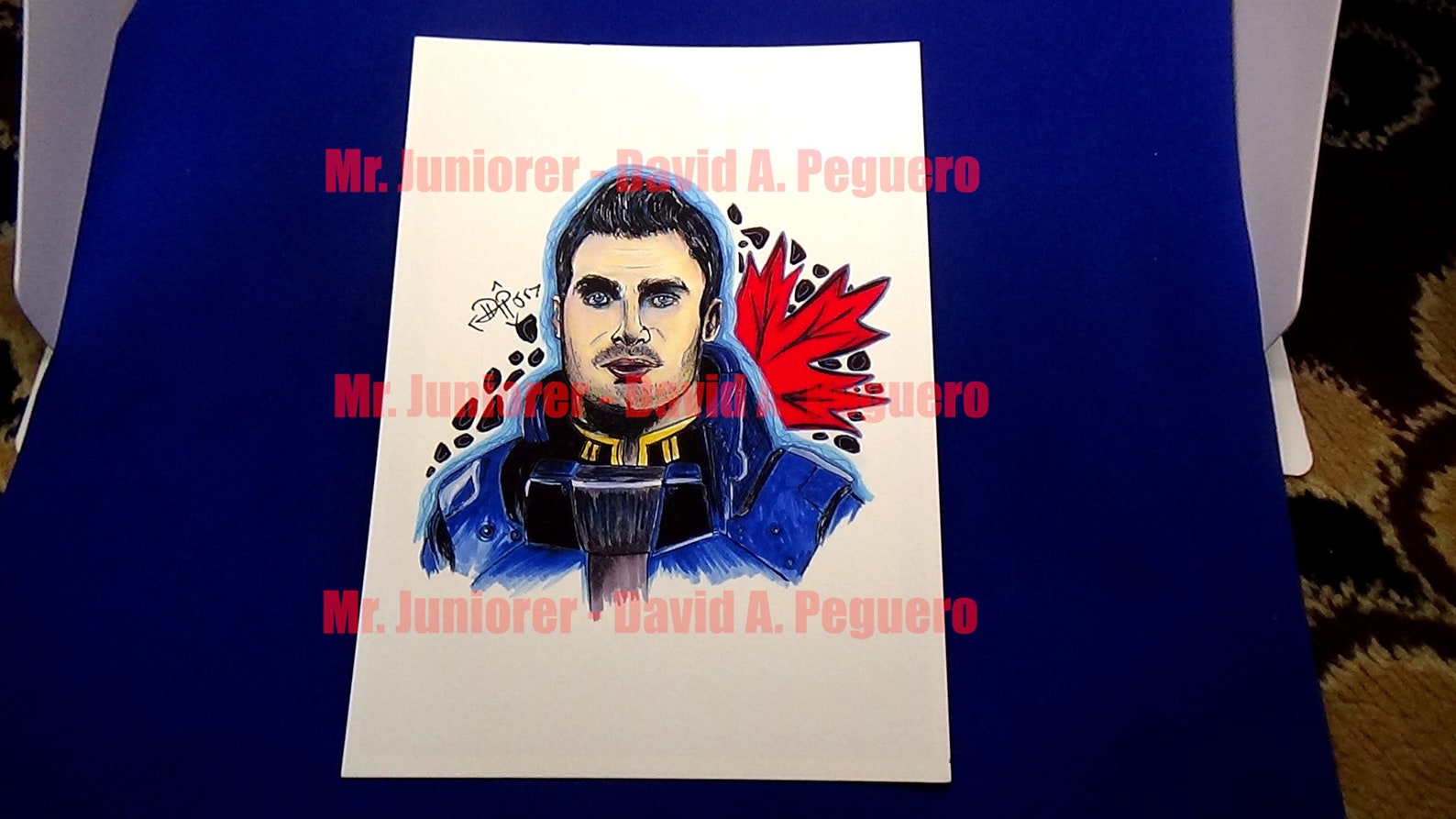 Kaidan Alenko ART PRINT, Mass Effect, Space, Galaxies, Neon Blue ...