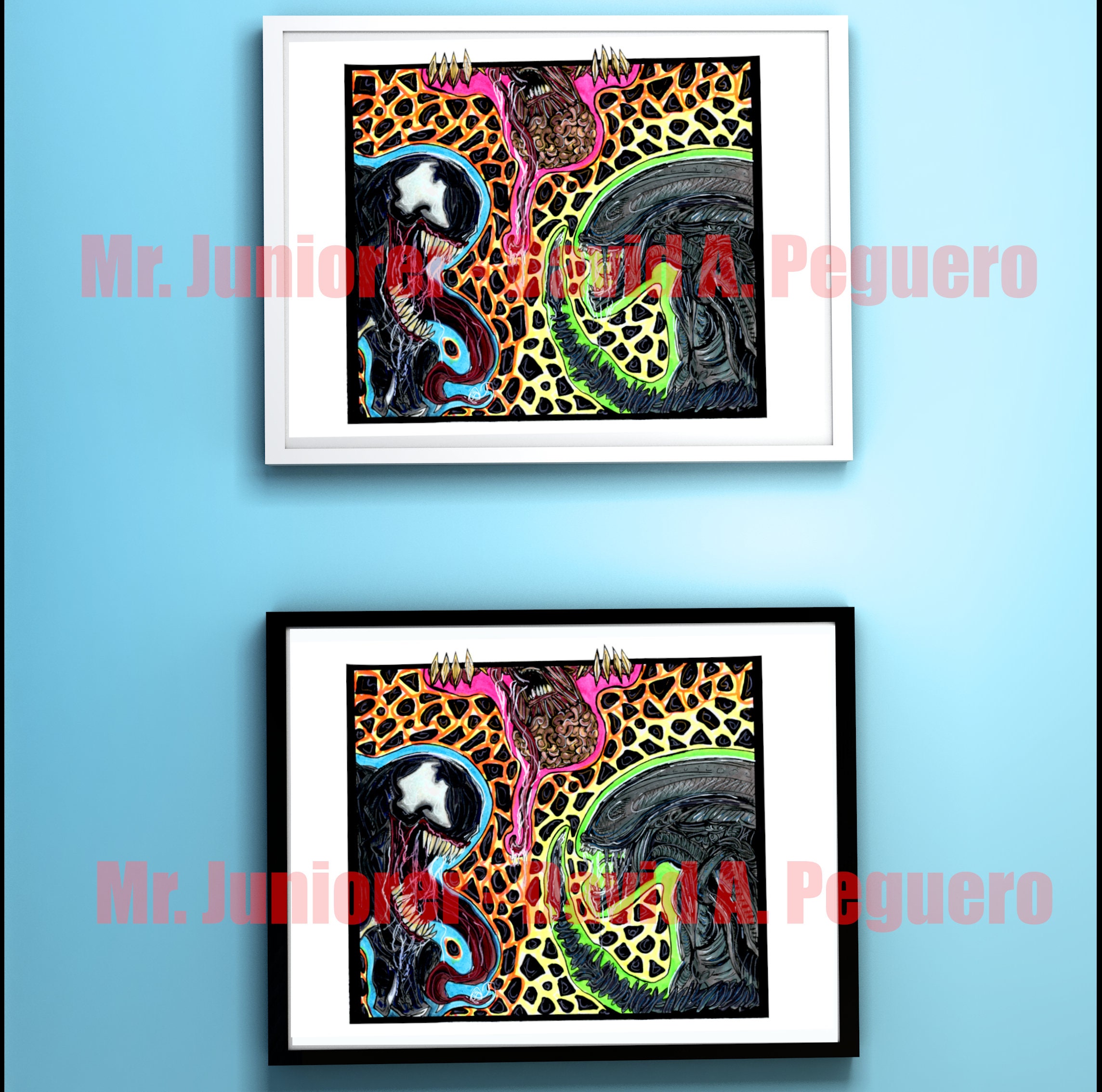 Drooling Competition ART PRINT, Venom, Licker, Alien, Monsters ...