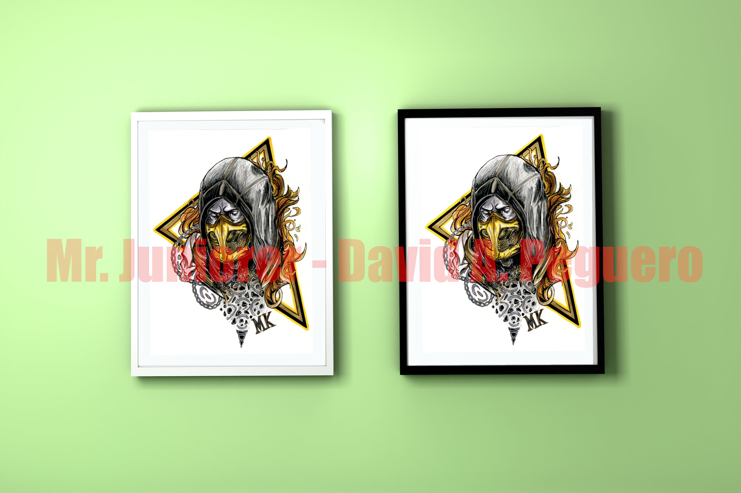 Scorpion ART PRINT Mortal Kombat Video Games Netherealm - Etsy