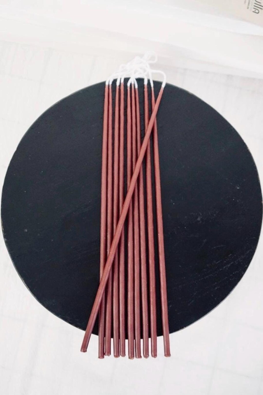 20 Pcs Beeswax Thin Taper Candles 4 Mm Extra Slim Taper Candles Dansk ...
