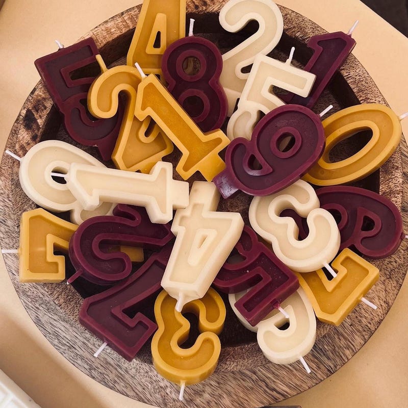 Number One Candle - Etsy