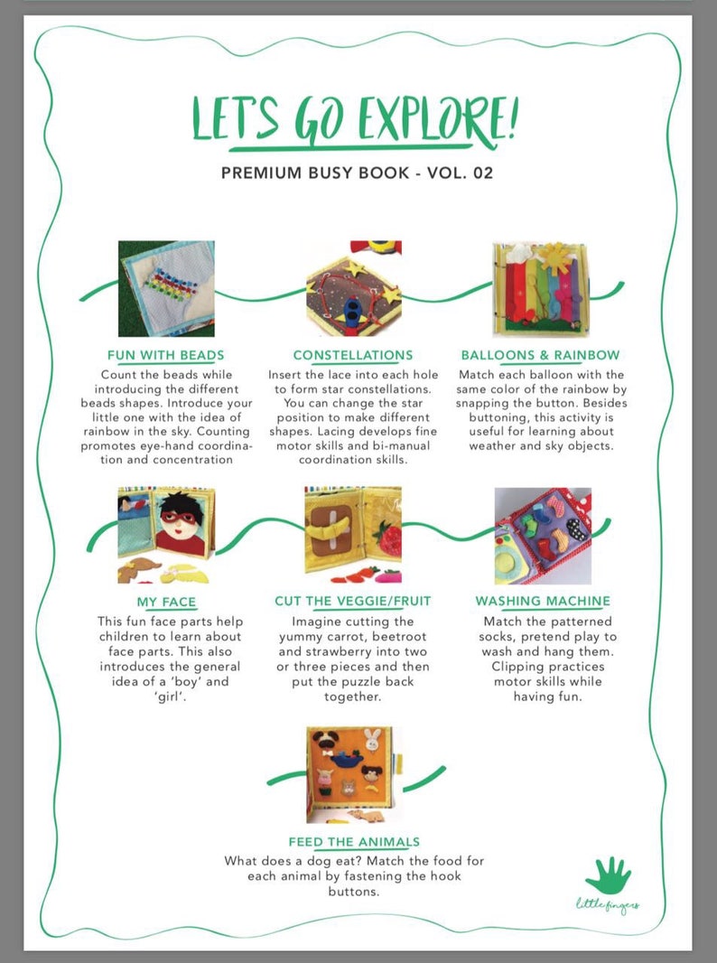 VOL 2 "let's Go Explore" Quiet Book, Busy Book, Toddler Book - Etsy