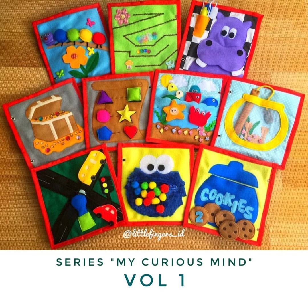 VOL 1 "my Curious Mind" Quiet Book, Busy Book, Toddler Activity Book - Etsy
