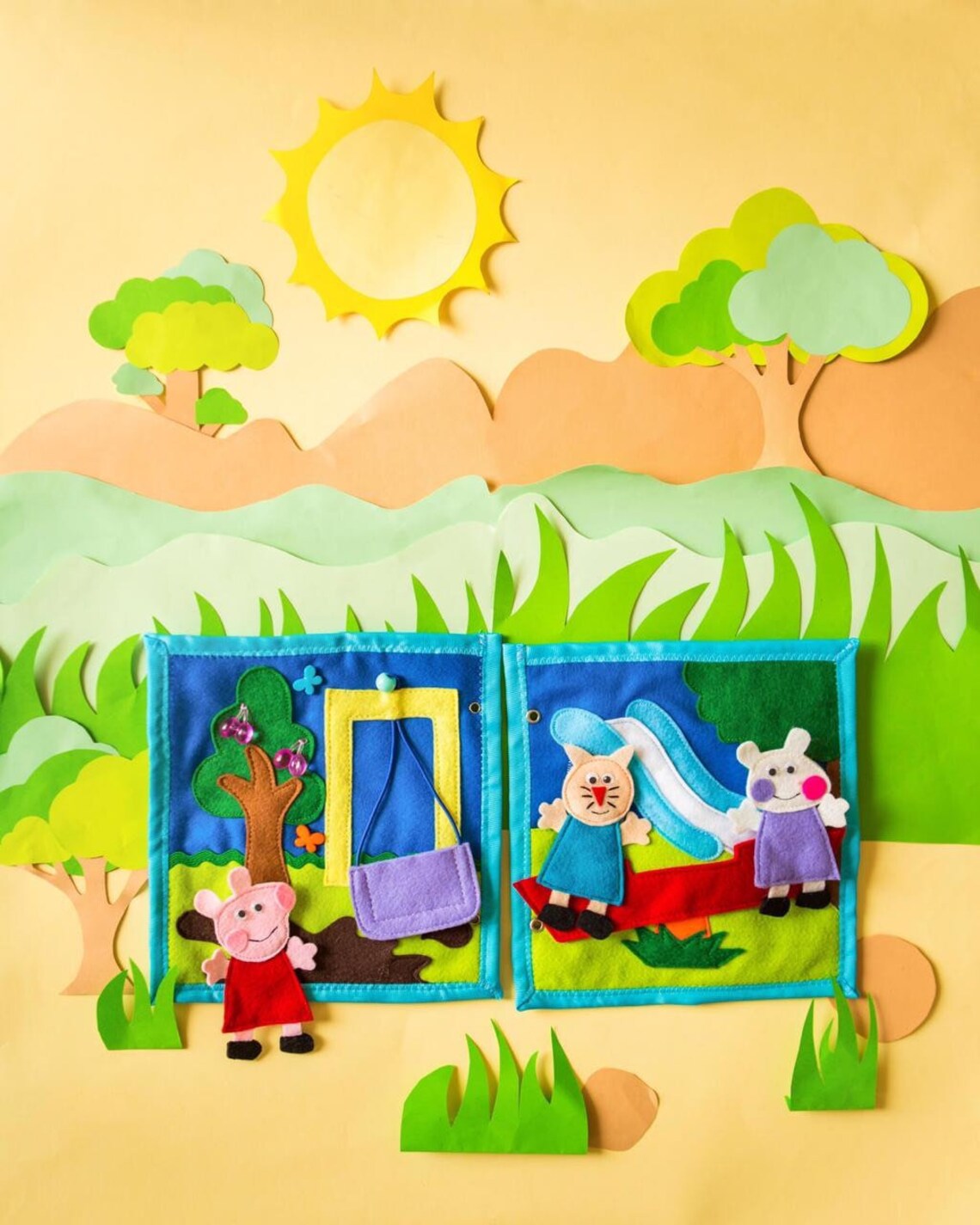 Peppa Pig Quiet Book Busy Book by Littlefingers - Etsy UK