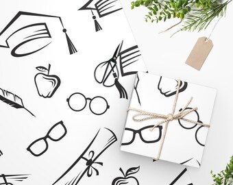 Graduation Wrapping Paper Graduation Gift Wrap Gift Wrap - Etsy