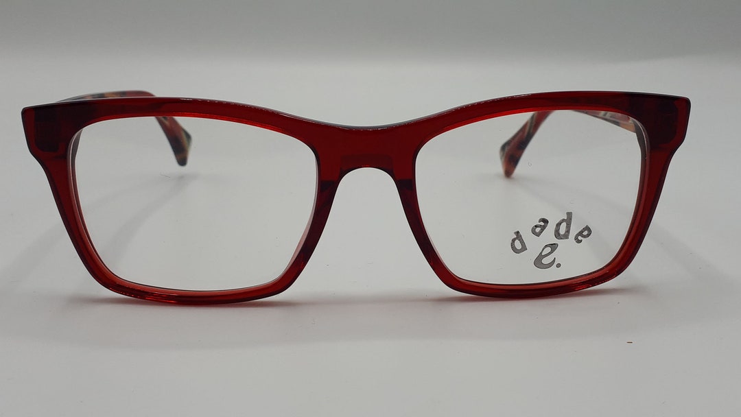 Dada-e Eyeglasses Frame Mod. Marcello C. 04 Red Unisex - Etsy
