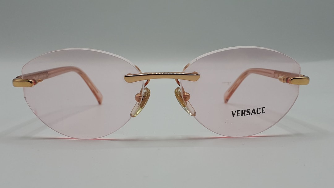 Versace Eyeglasses Frame Mod. M64 Col. 3LP Pink Unisex - Etsy