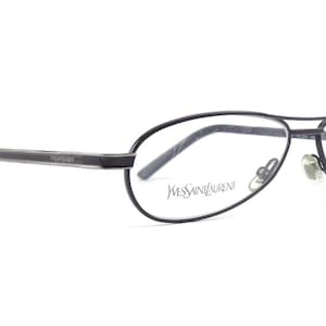Yves Saint Laurent YSL 2247 Vintage Eyeglasses Dropped Metal Black ...