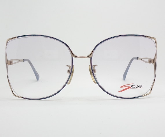 Swank vintage '80 eyeglasses frame mod. 772-844 woman - Gem