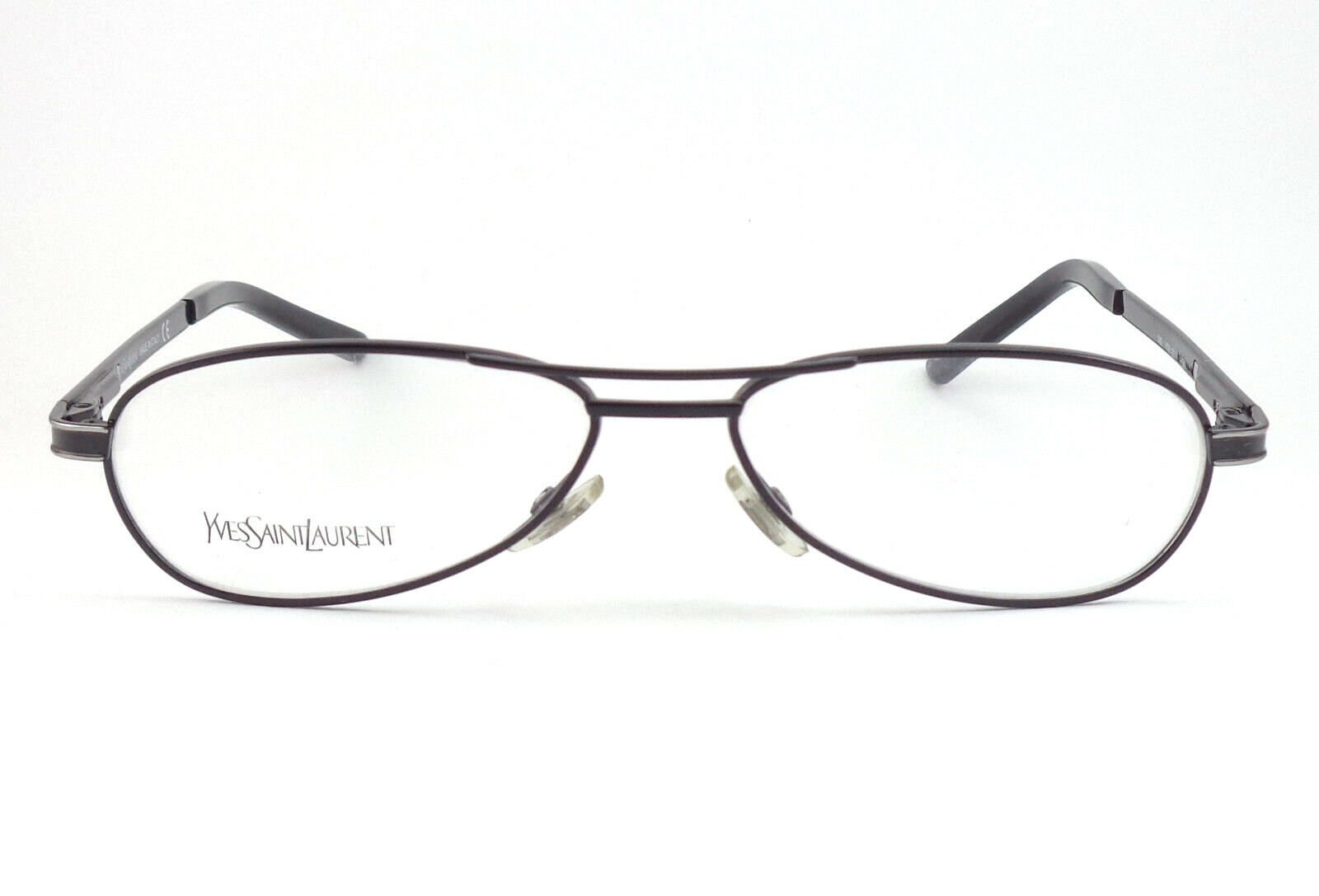 Yves Saint Laurent YSL 2247 Vintage Eyeglasses Dropped Metal Black ...