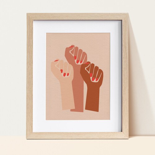 Feminist Women Empowerment Art Print Etsy
