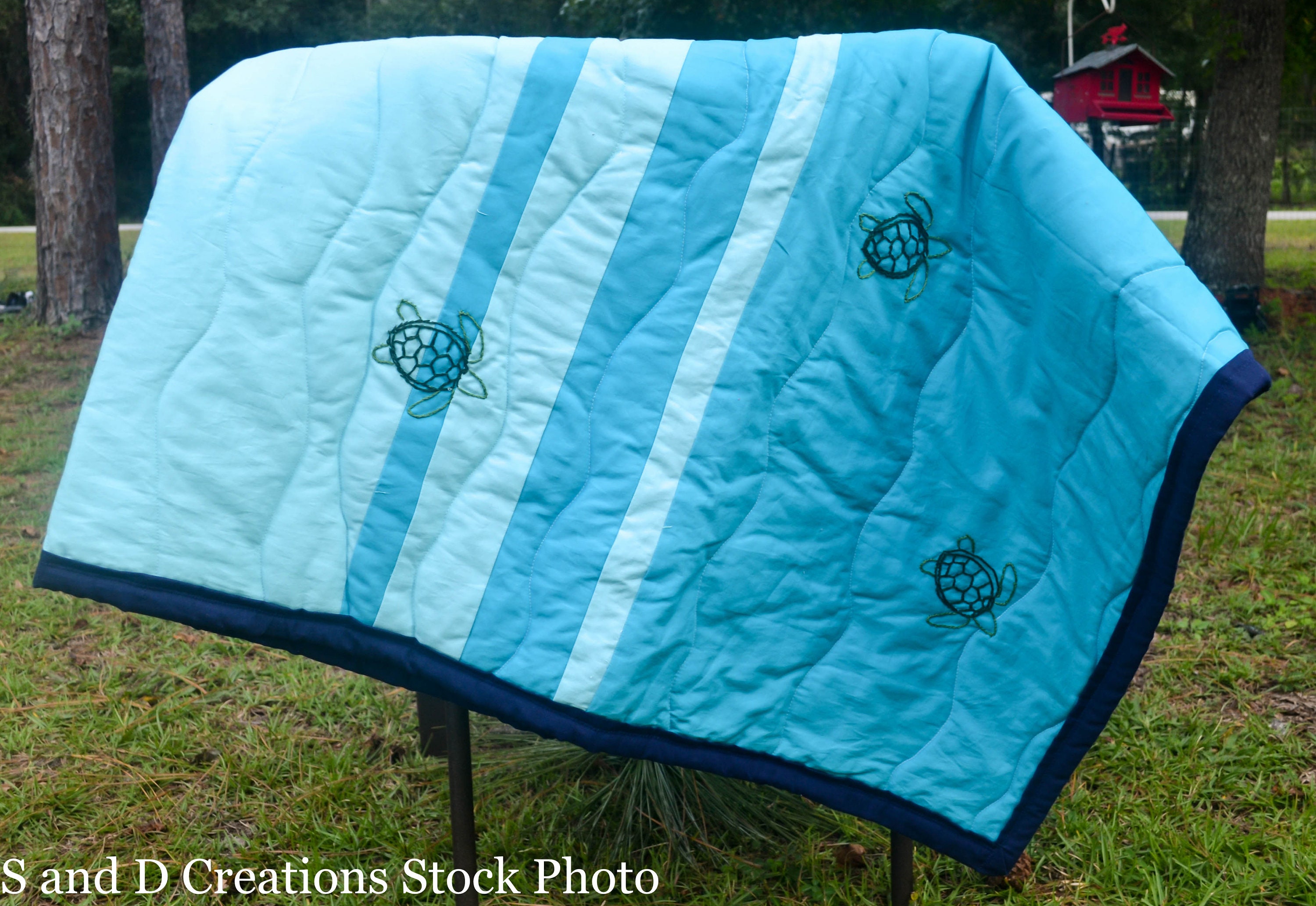 Sea Turtle Quilt, Beach Quilt, Sea Turtle, Star Fish - Etsy