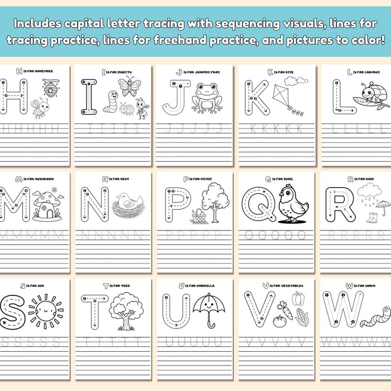Spring Handwriting Coloring Pages | Spring Themed Worksheets for ...