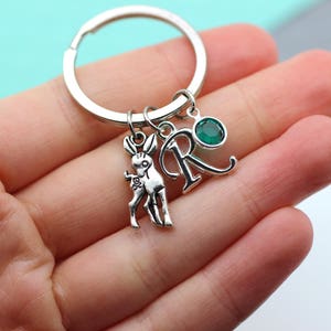 Personalised Doe Keychain, Always, Custom Silver Doe Patronus Keyring ...