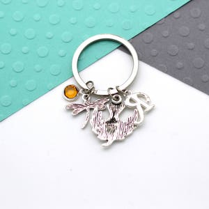 Outlander Keyring, Scottish Thistle, Dragonfly Personalised Keychain ...