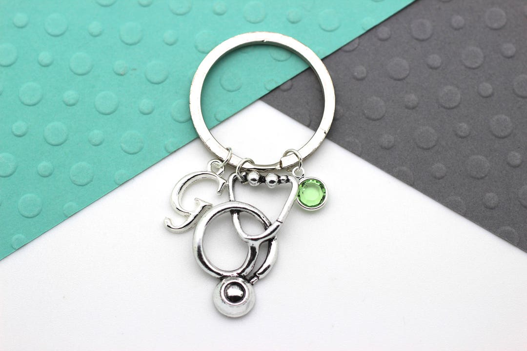 Doctor Personalised Keychain, Stethoscope, Doctor's Keyring ...