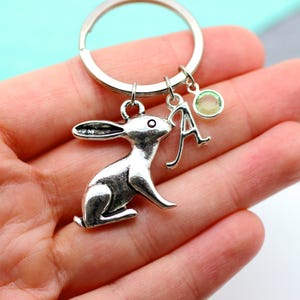 Personalised Rabbit Keychain Bunny Custom Keyring - Etsy