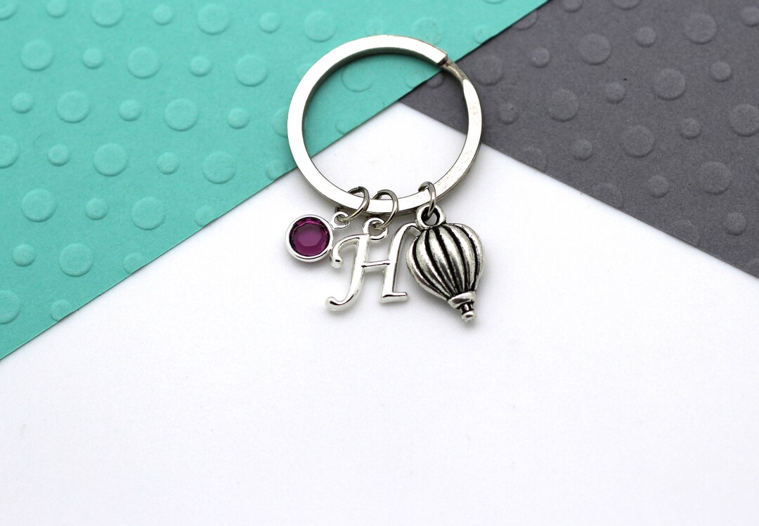 Personalised Hot Air Balloon Keychain Air Balloon Custom - Etsy