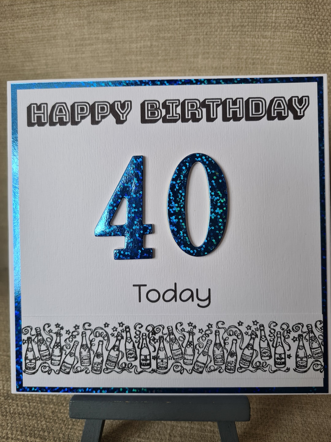 Handmade 40th Male Birthday Card - Etsy