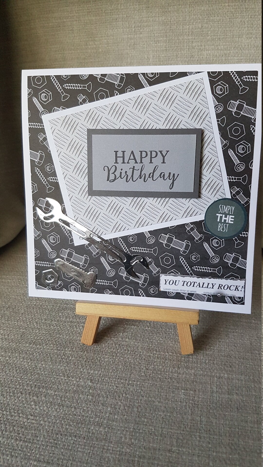 Handmade Garage/ Mechanic /tools /spanner/ DIY /handyman Male Birthday ...