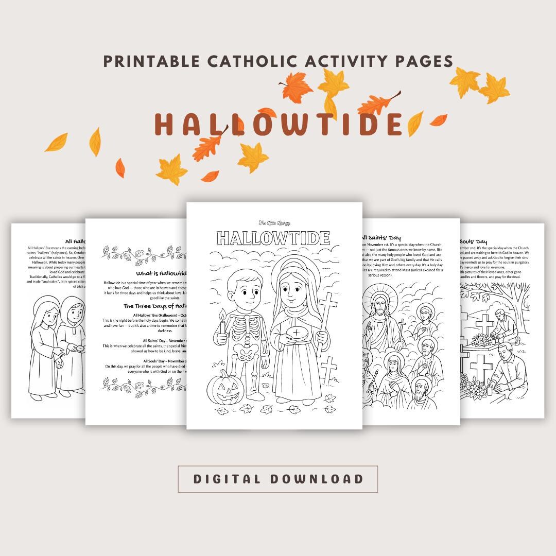 Hallowtide Activity Packet | All Saints, All Souls & Halloween ...