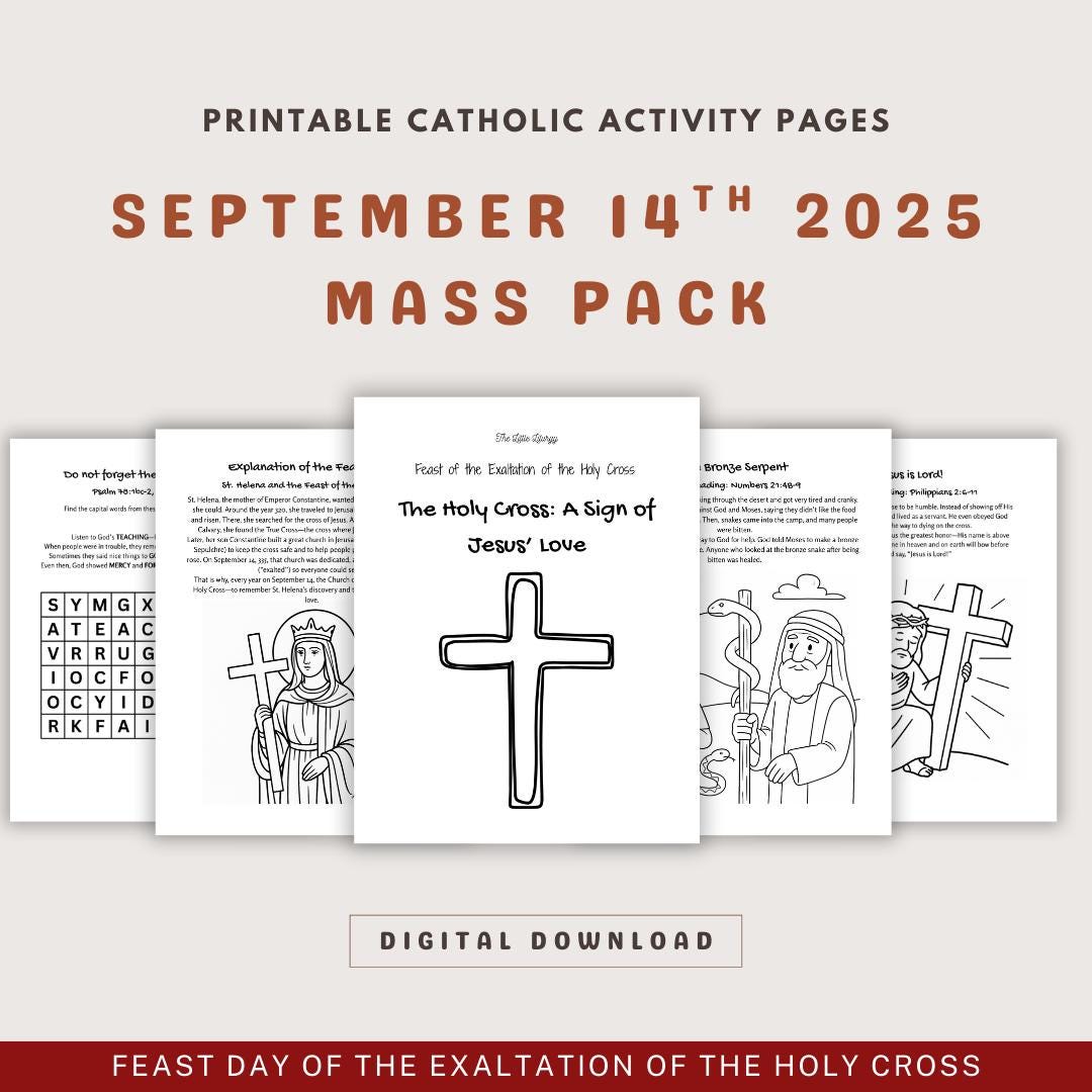 Coloring & Activity Missal for Kids (digital Download) | Exaltation of ...