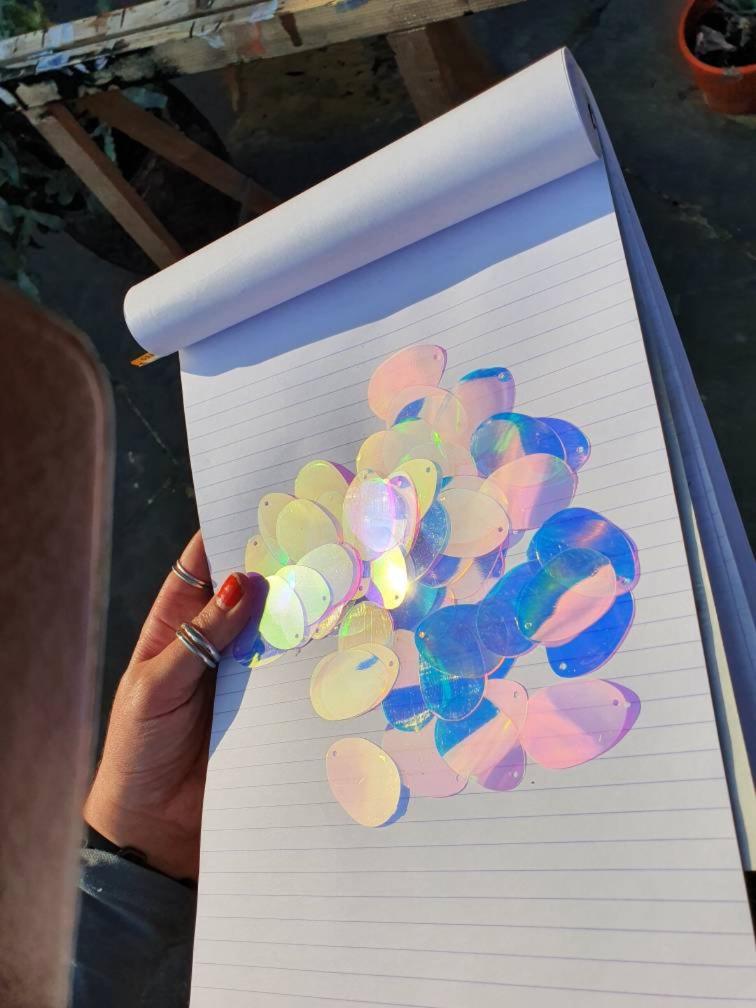 Iridescent Sequins.shimmering Sequins.unicorn Sequins.giant Sequins ...