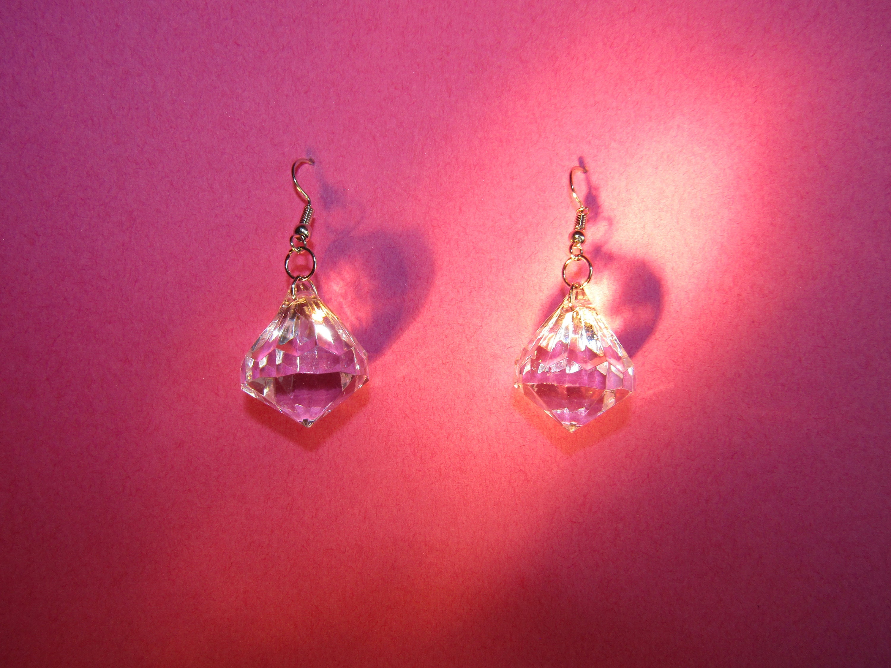 Faux Diamond Earrings. Statement Earrings. Fake Diamond - Etsy