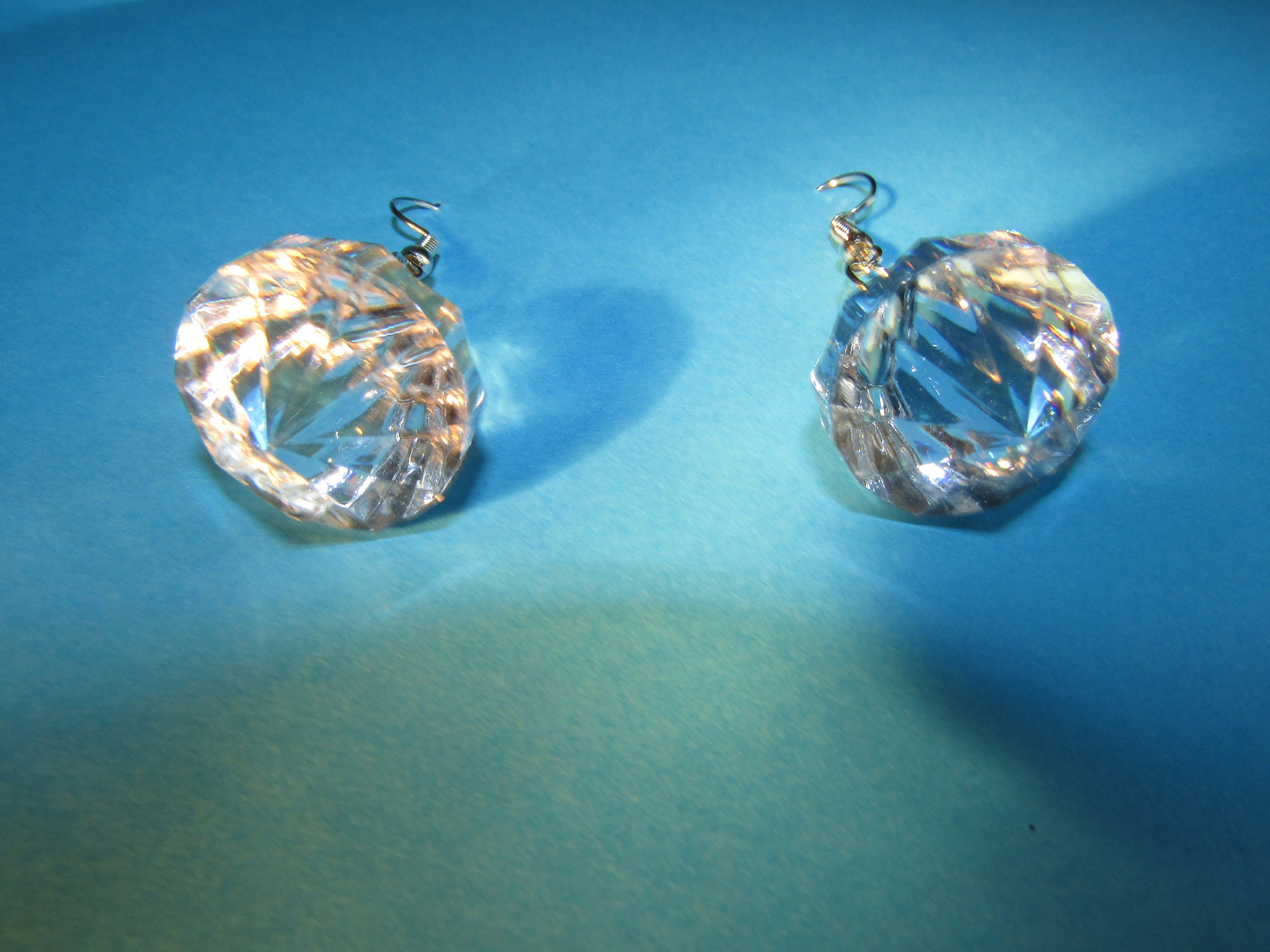 Faux Diamond Earrings. Statement Earrings. Fake Diamond - Etsy