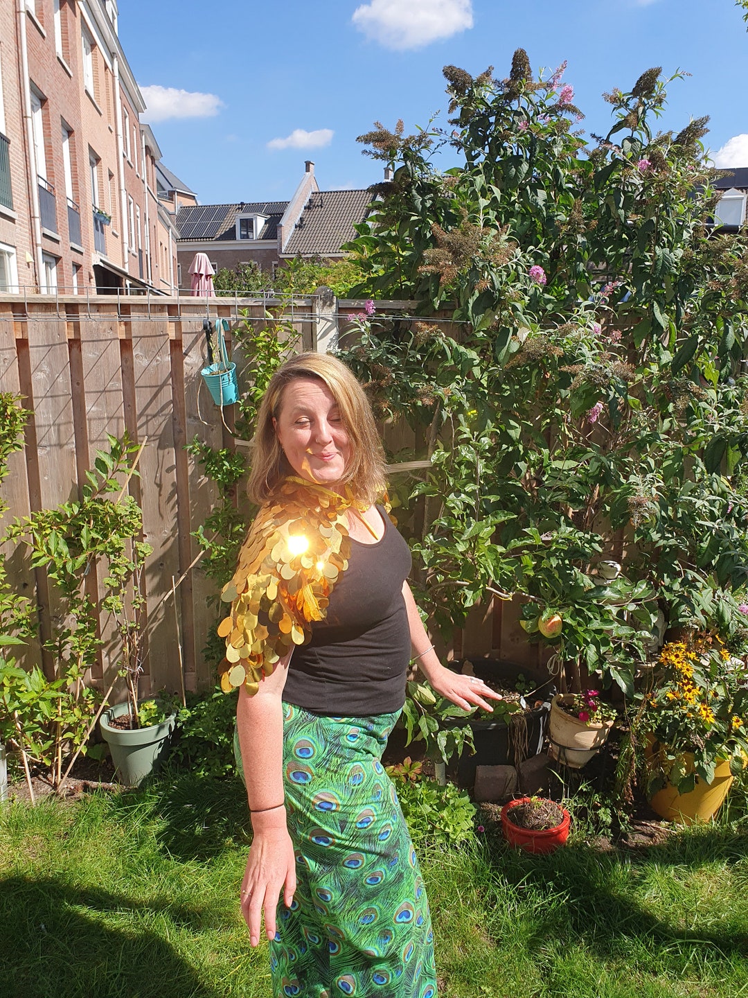 Gold Cape.gold Sequin Cape.sequin Cape.drag Outfit.drag Cape.festival ...