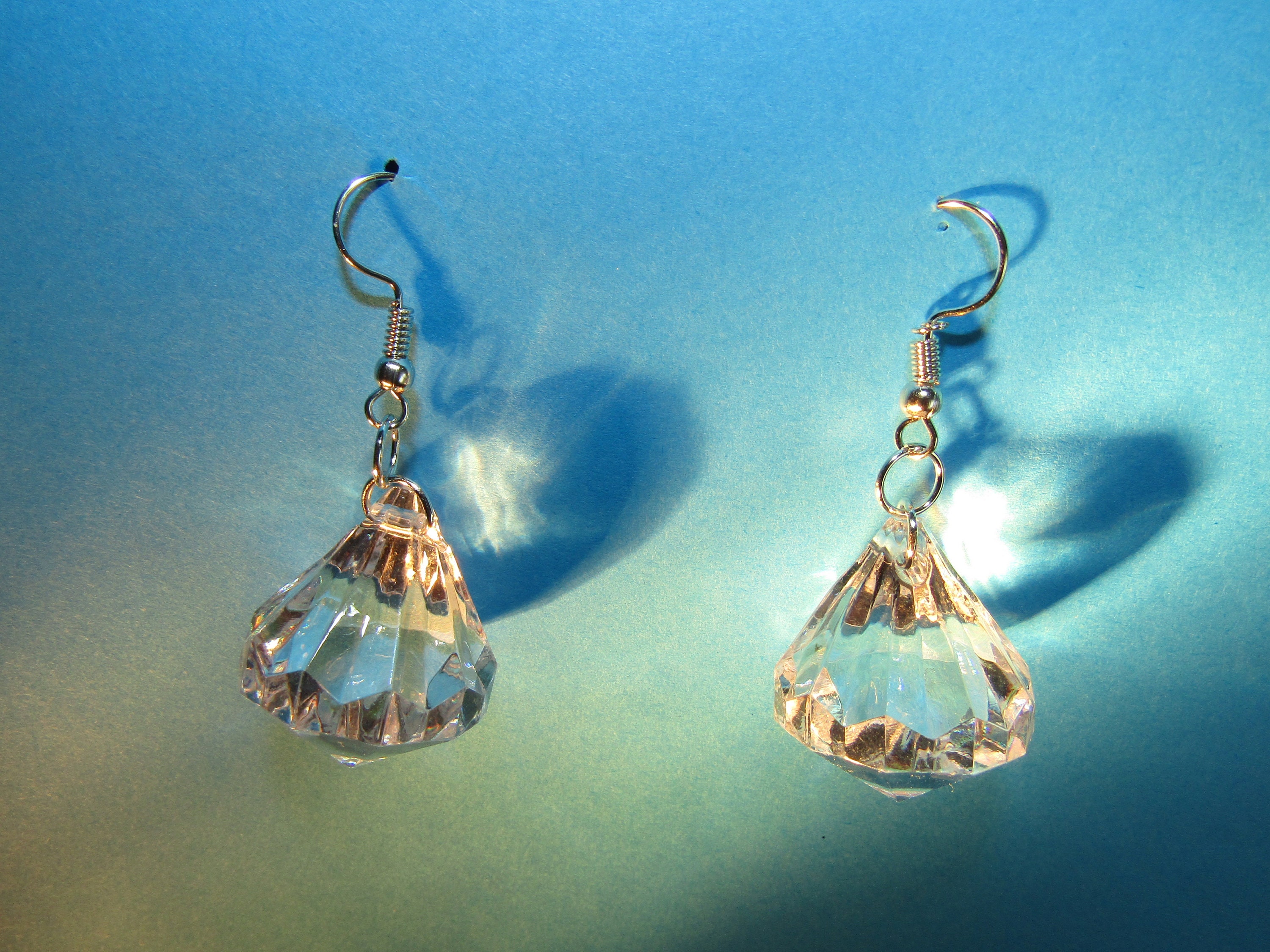 Faux diamond earrings. Statement earrings. Fake diamond | Etsy