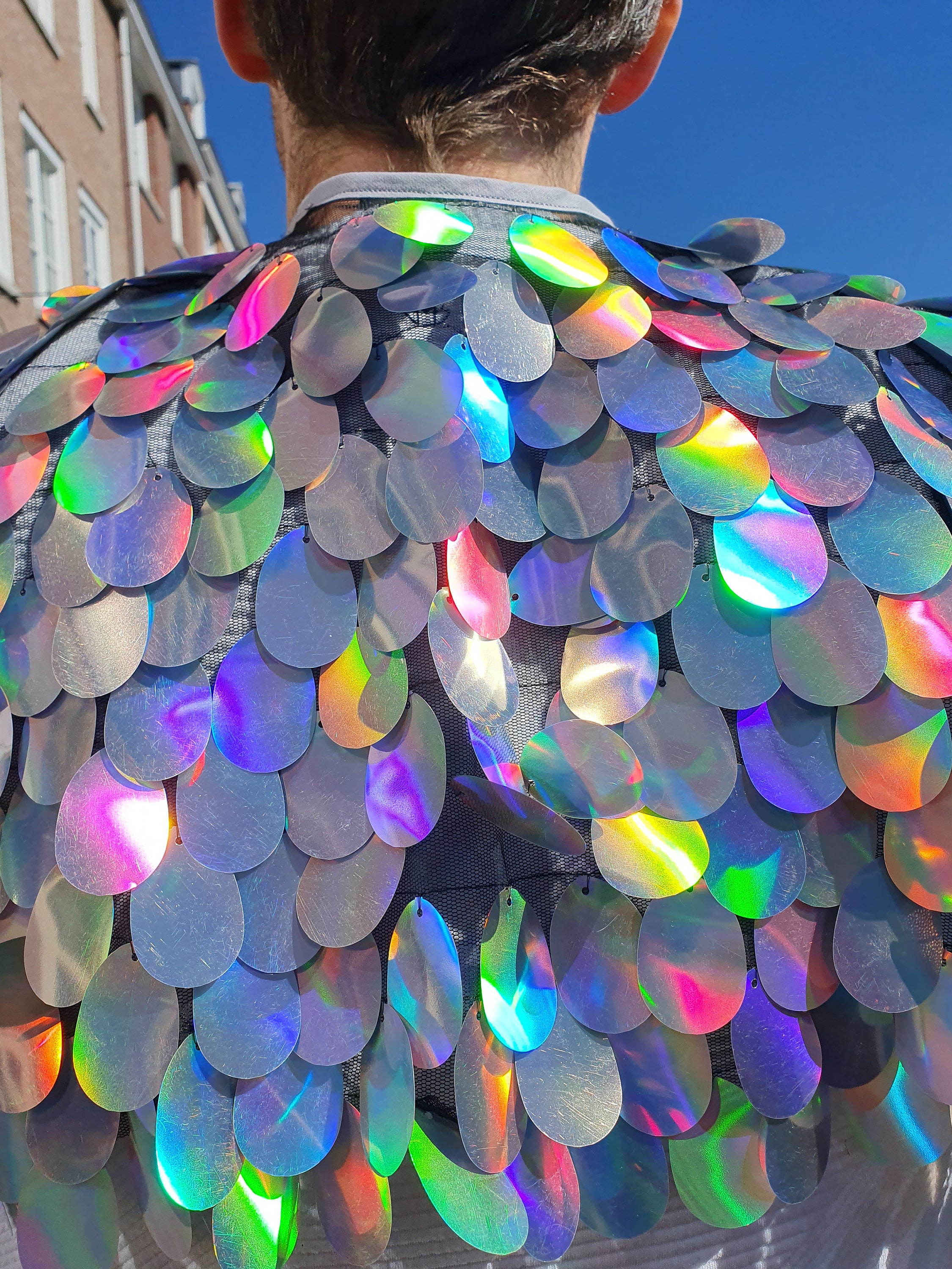 Men's Festival Cape.festival Cape.men's Sequin Cape. - Etsy