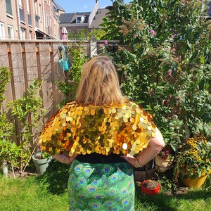 Gold Cape.gold Sequin Cape.sequin Cape.drag Outfit.drag Cape.festival ...