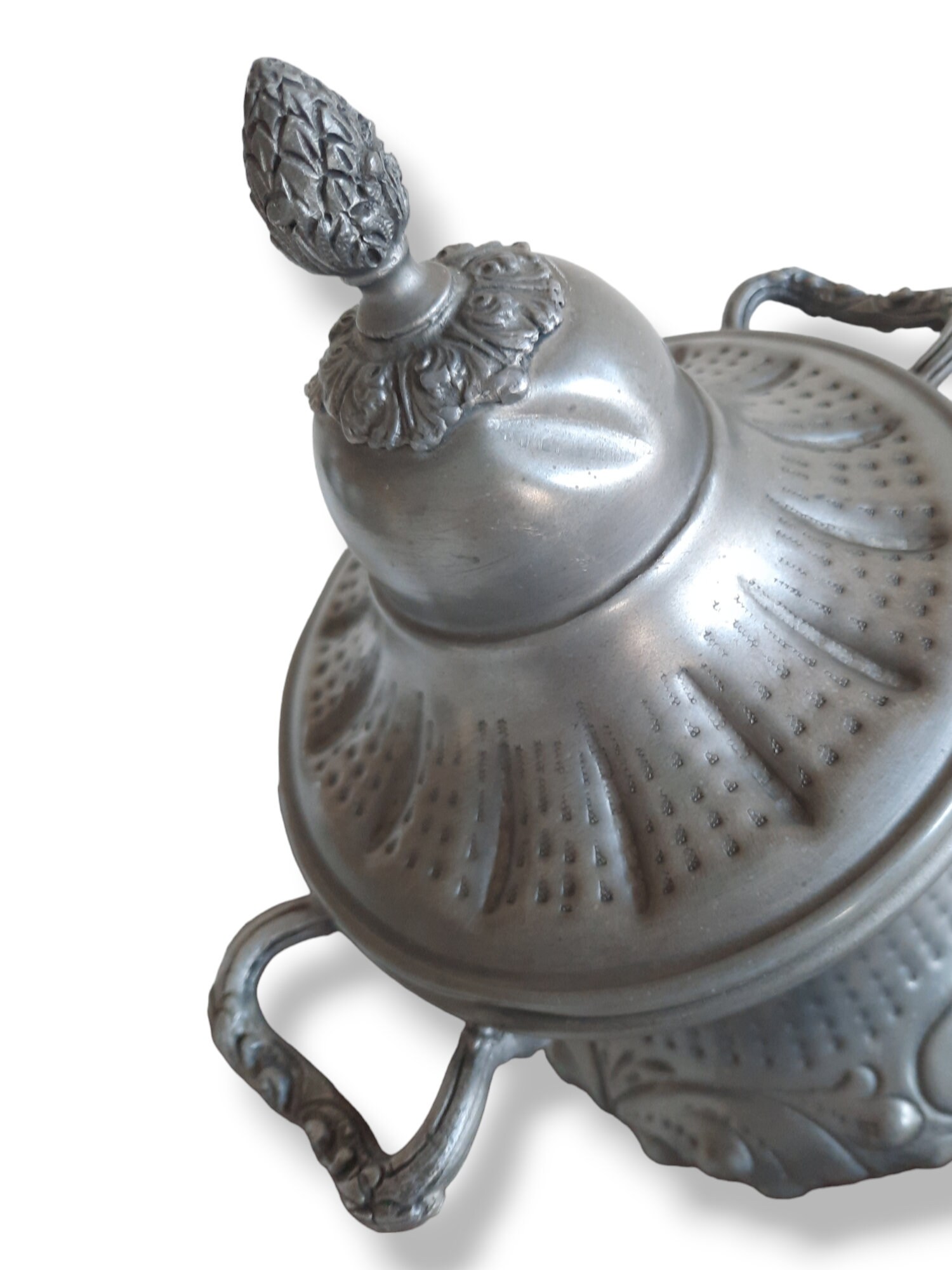 Vintage Peltro Pewter Jar With Lid, Italian Design, Home Decoration ...