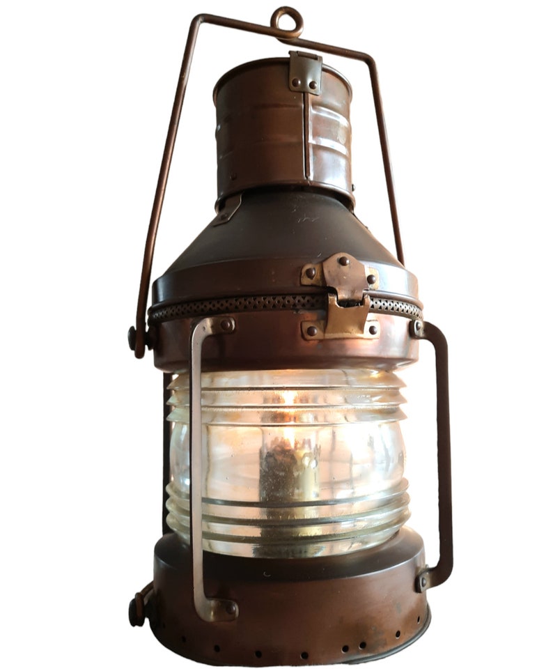 Old English Ship Lamp, ANCHOR Shipping Lantern - Etsy