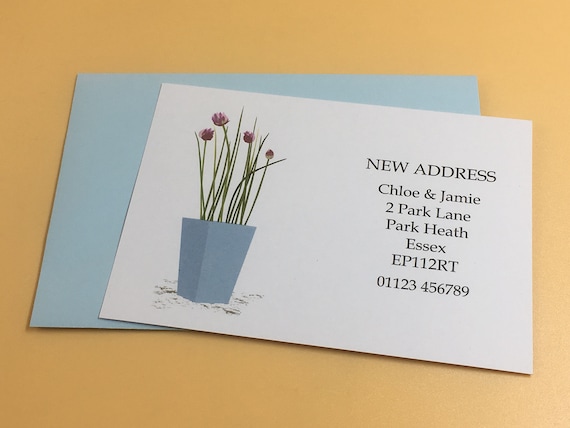 New Address Change of Address Cards Printed New Address - Etsy
