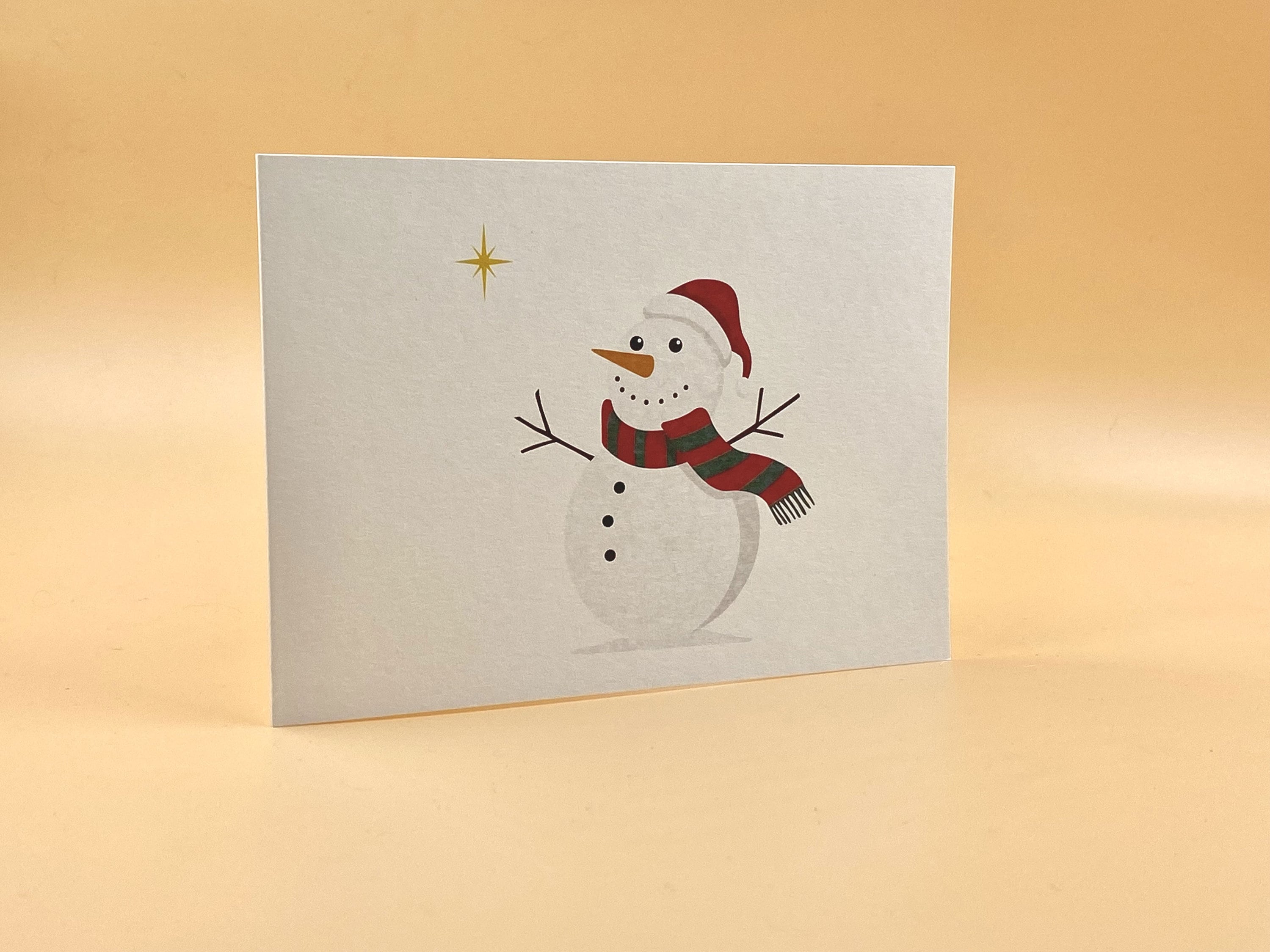 Snowman Xmas Card, Snowman Card, Cute Christmas Card, Snowman, Snowman ...